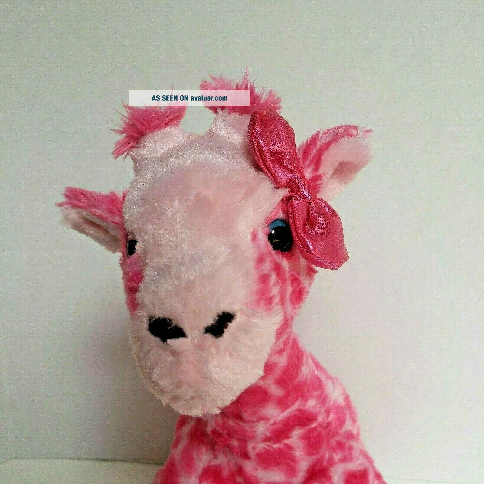 Aurora World Girlz Nation Pink Giraffe With Bow Plush Stuffed Animal ...