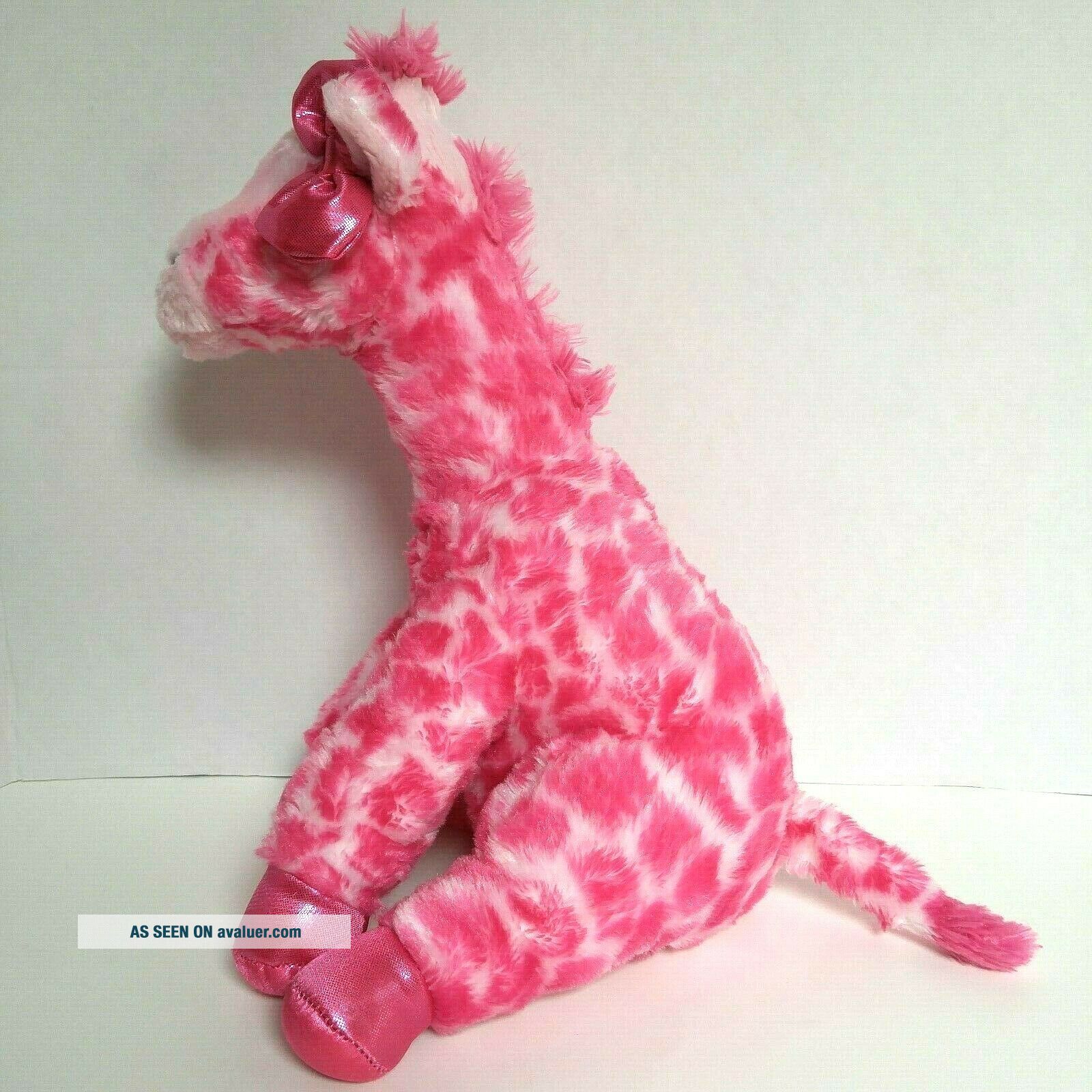 Aurora World Girlz Nation Pink Giraffe With Bow Plush Stuffed Animal ...