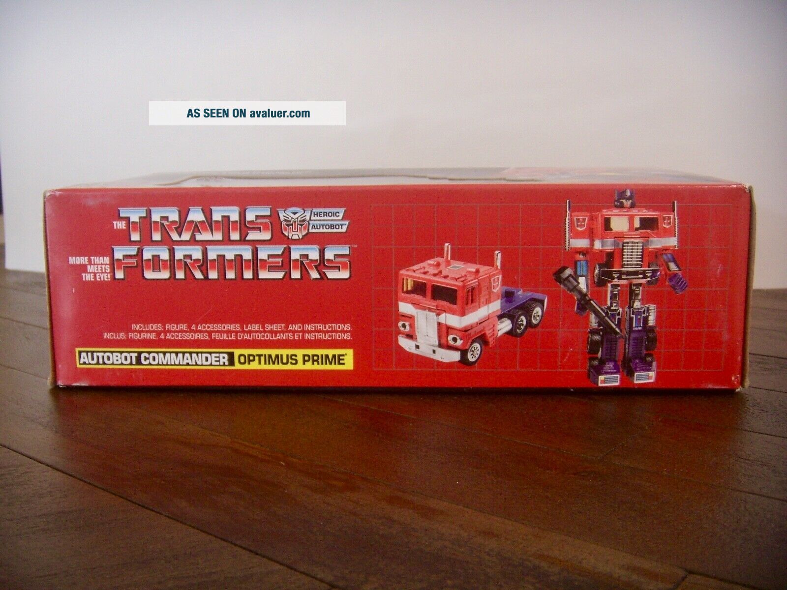 TRANSFORMERS G1 REISSUE WALMART EXCLUSIVE AUTOBOT OPTIMUS PRIME VHTF ...
