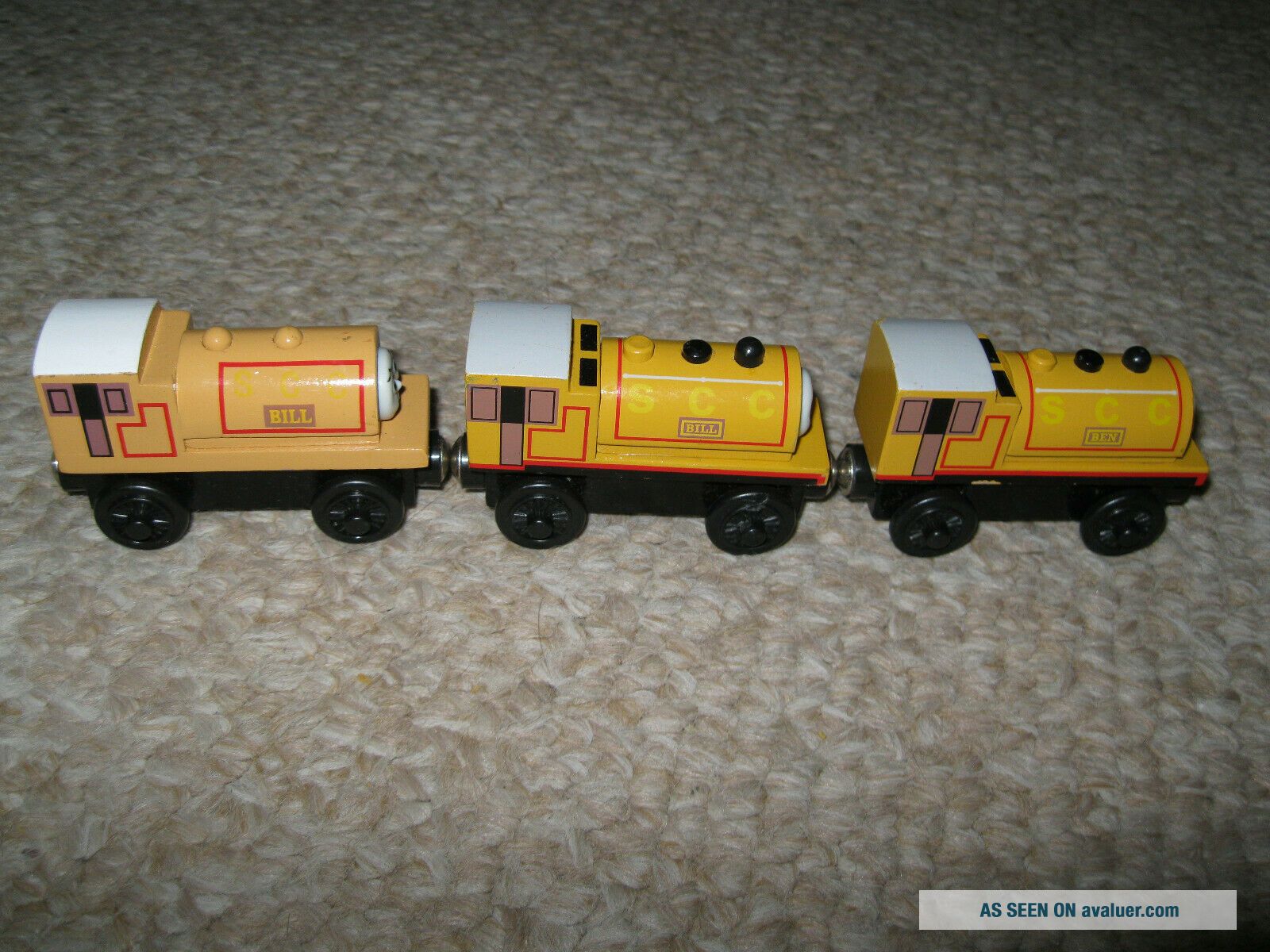 Thomas The Train Wooden Bill Bill And Ben Yellow Trains | #8988067