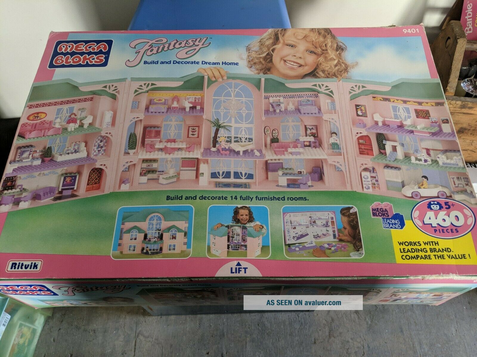 Mega Blocks Fantasy Build & Decorate Dream Home 9401 With Box | #9009719