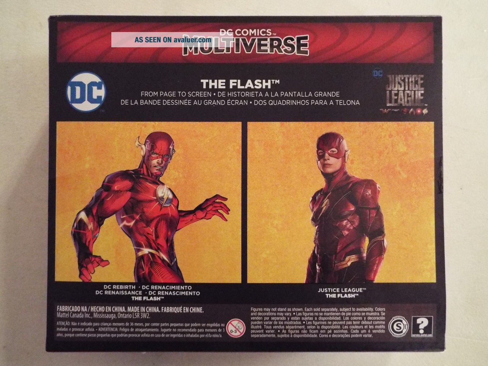 Mattel DC Comics Multiverse Rebirth Justice League The Flash Figure ...
