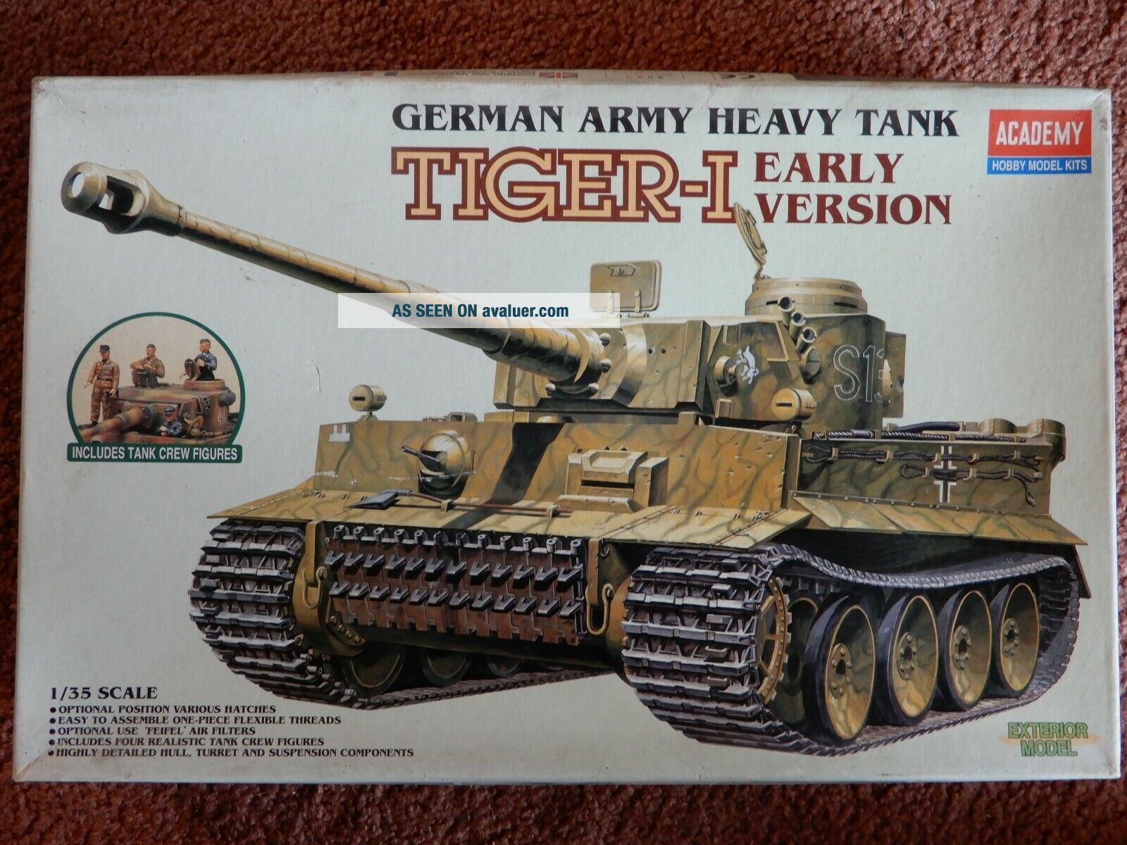 Academy German Army Heavy Tank Tiger - I Early Version 1/35 Model Open ...