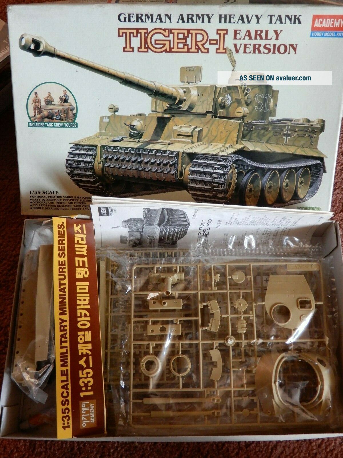 Academy German Army Heavy Tank Tiger - I Early Version 1/35 Model Open ...