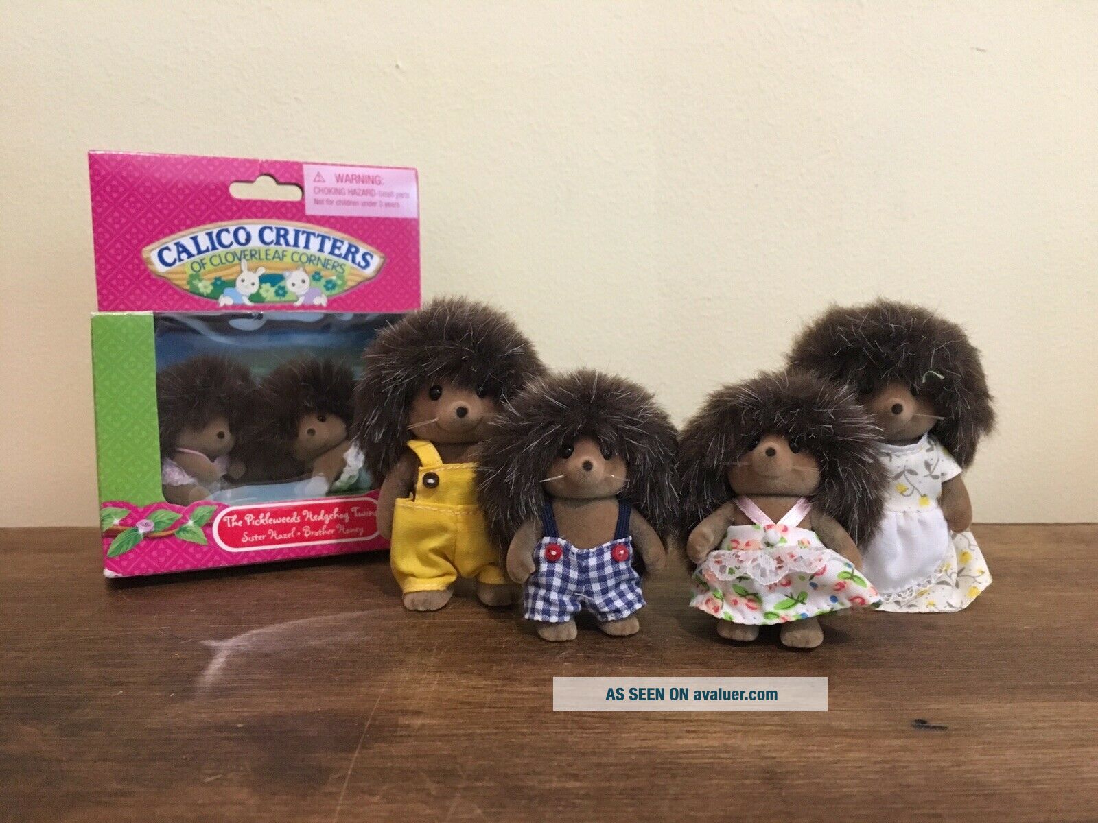 Calico Critters Pickleweeds Hedgehog Family & Twins / Babies | #9036403