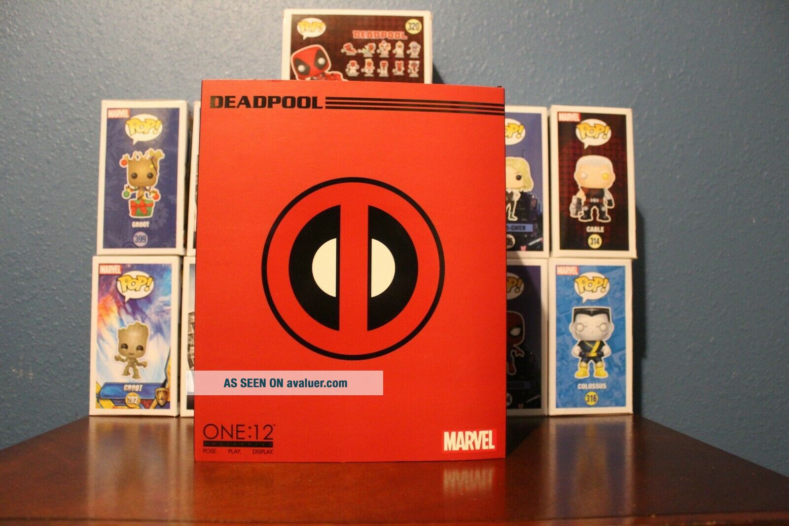 Mezco One:12 Collective Deadpool Action Figure Classic Red Version ...