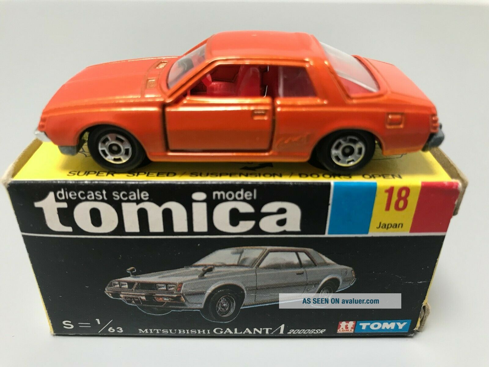 Tomy Tomica Pocket Cars Made In Japan - No 18 Mitsubishi Galant W ...