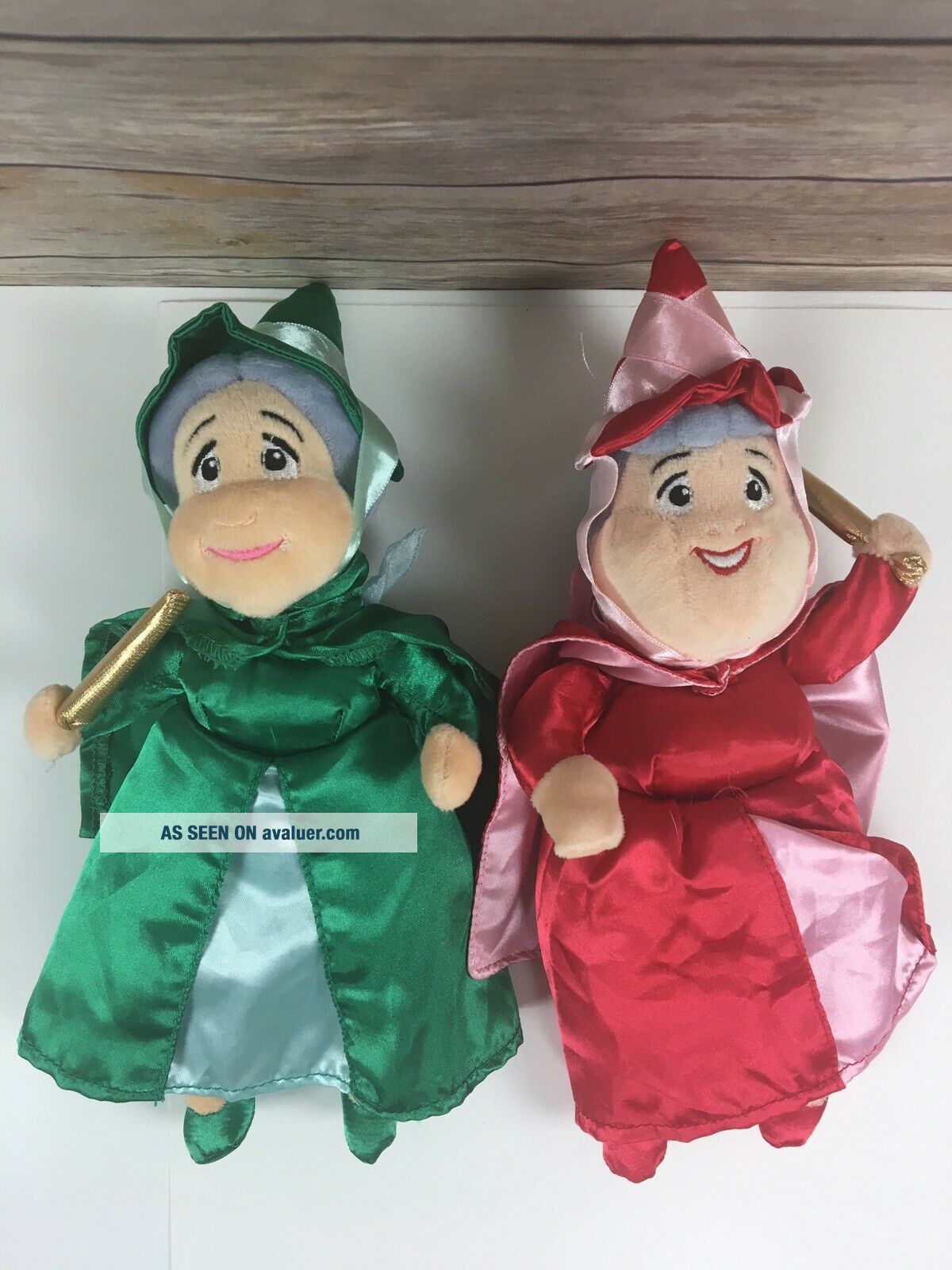 Disney Sleeping Beauty Flora & Fauna Fairy Godmothers 11 " Plush ...