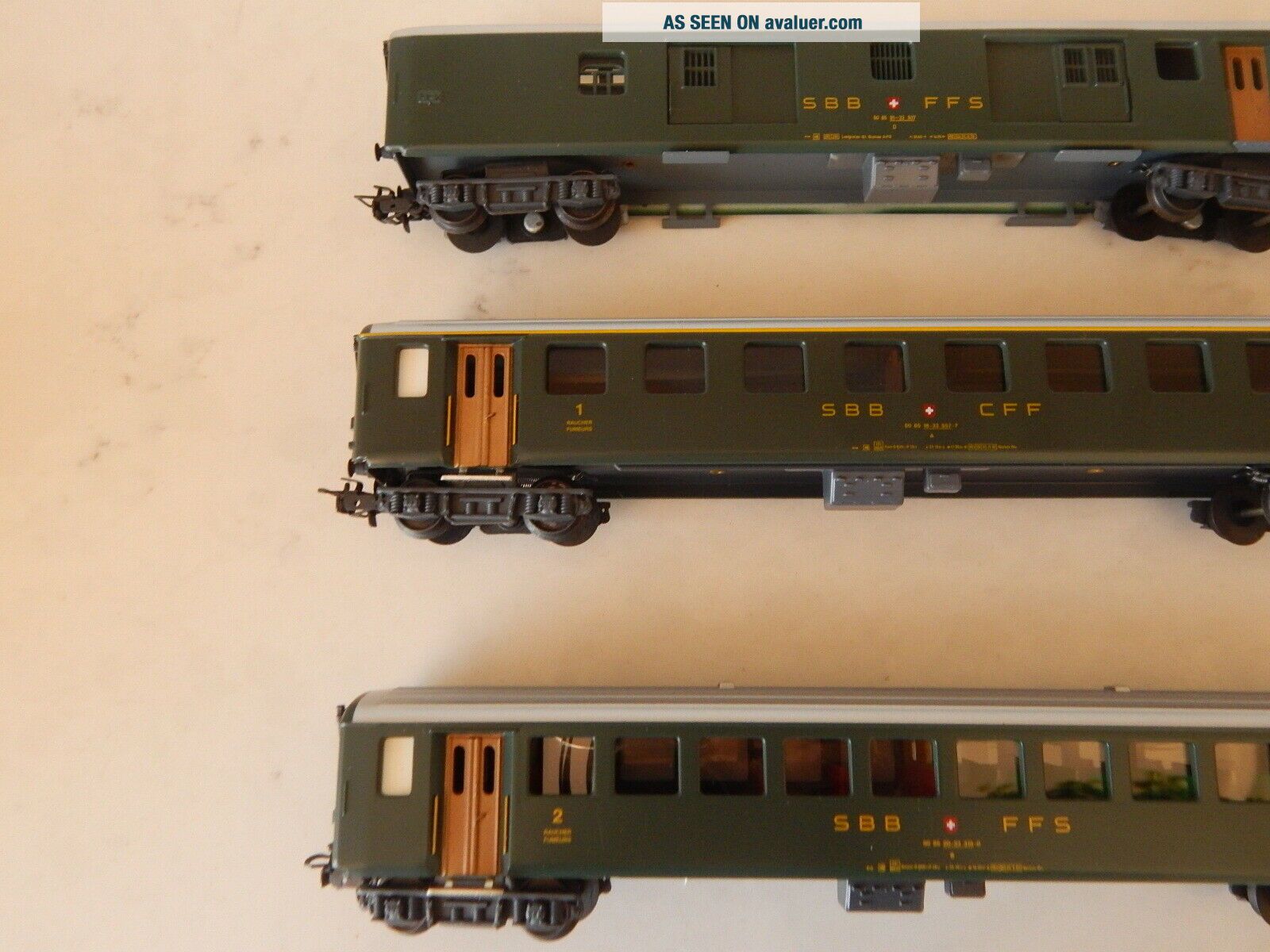 Marklin Swiss SBB FFS Passenger And Baggage Cars Set Of 3 HO Cars ...
