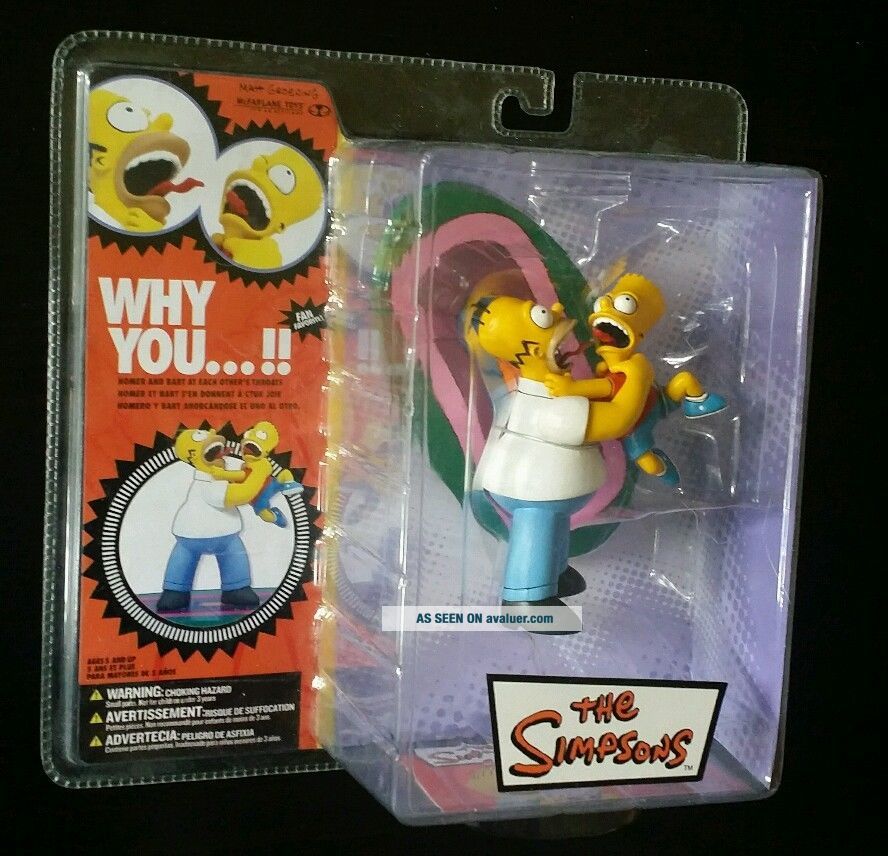 McFarlane The Simpsons Series WHY YOU. HOMER & BART Figure Set Fan ...