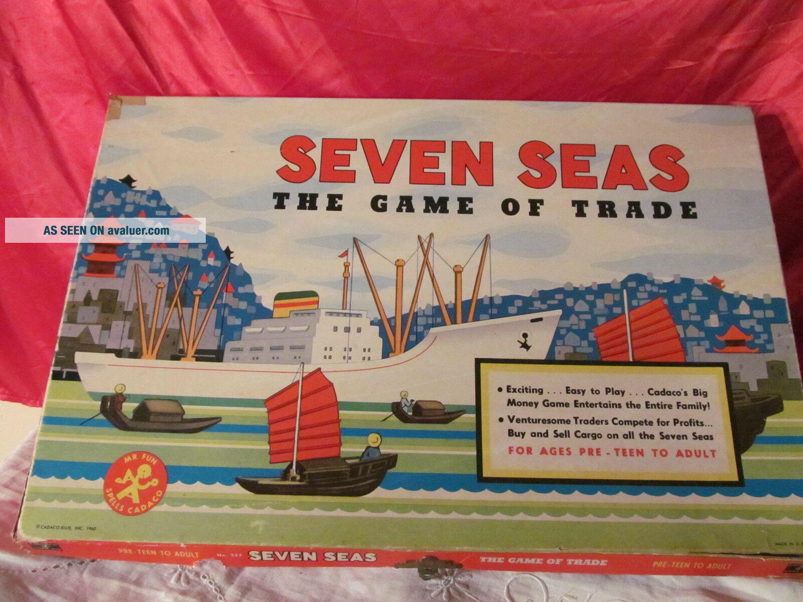 Seven Seas The Game Of Trade 1960 Cadaco Ellis Inc | #9033287