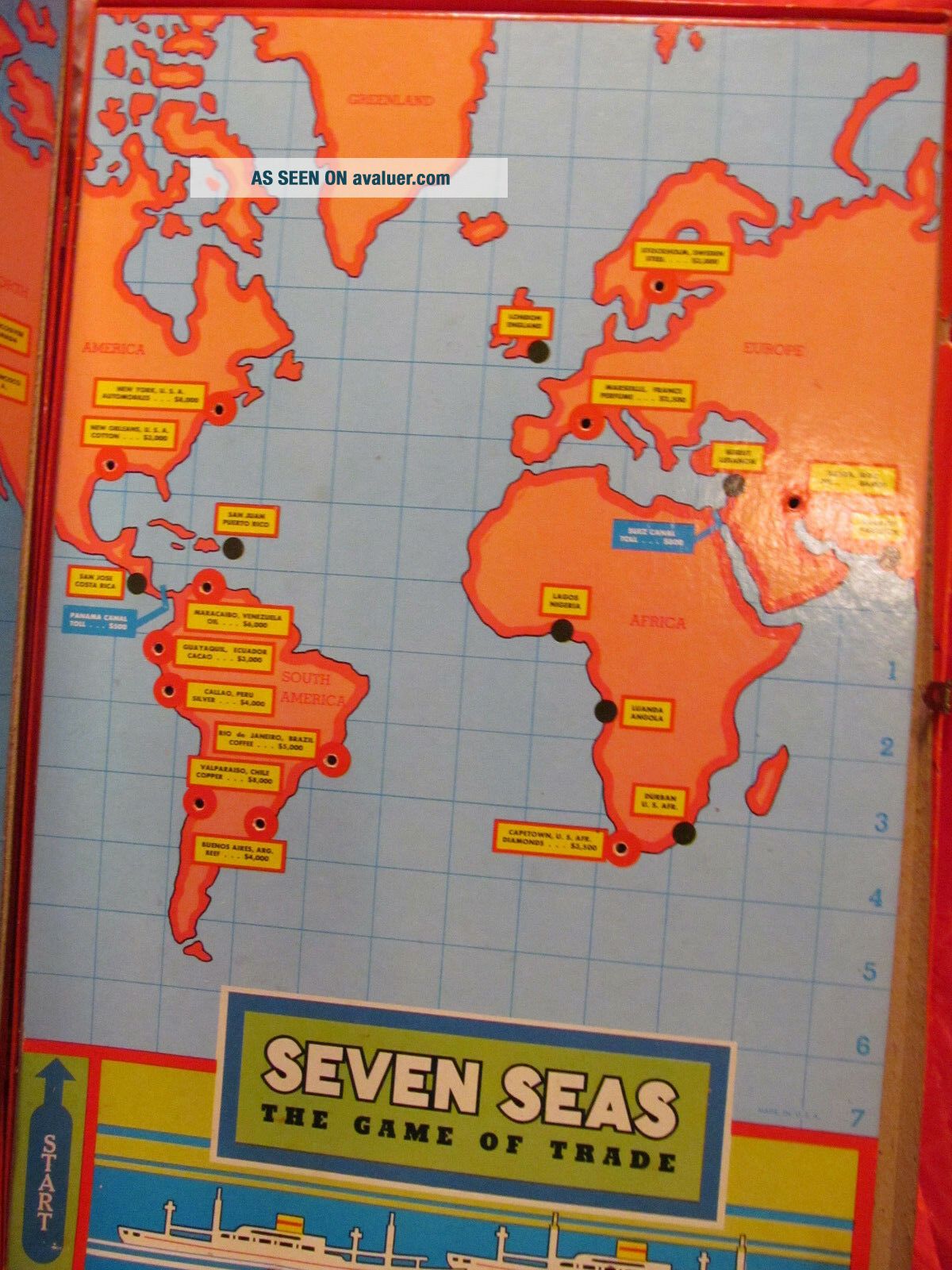 Seven Seas The Game Of Trade 1960 Cadaco Ellis Inc | #9033287