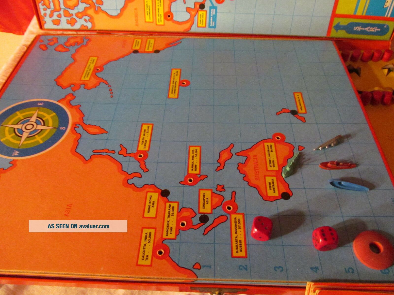 Seven Seas The Game Of Trade 1960 Cadaco Ellis Inc | #9033287