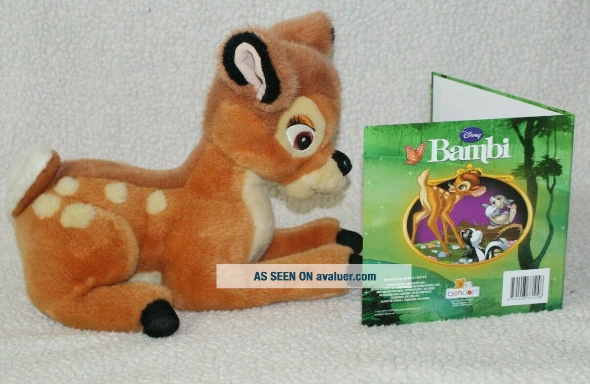 Disney Store Exclusive 14 " Plush Bambi Stuffed Animal Deer Toy Plus ...