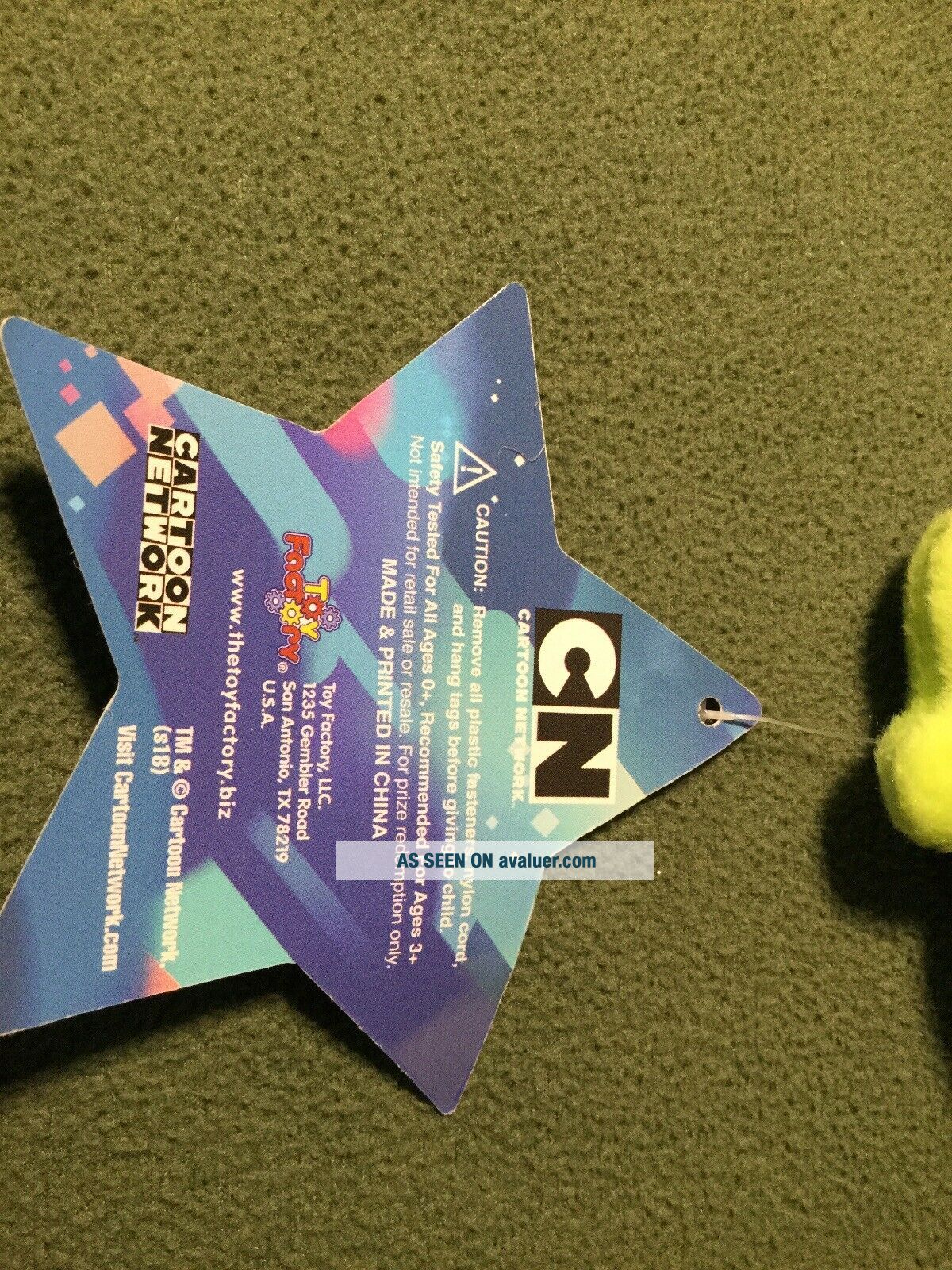 LARGE 16 CARTOON NETWORK STEVEN UNIVERSE PERIDOT GREEN PLUSH | #9068073