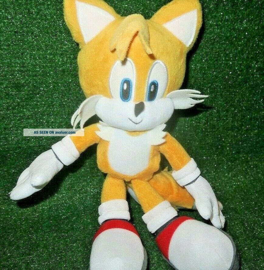 Sonic The Hedgehog TAILS 14 " Plush Stuffed Toy | #9080891