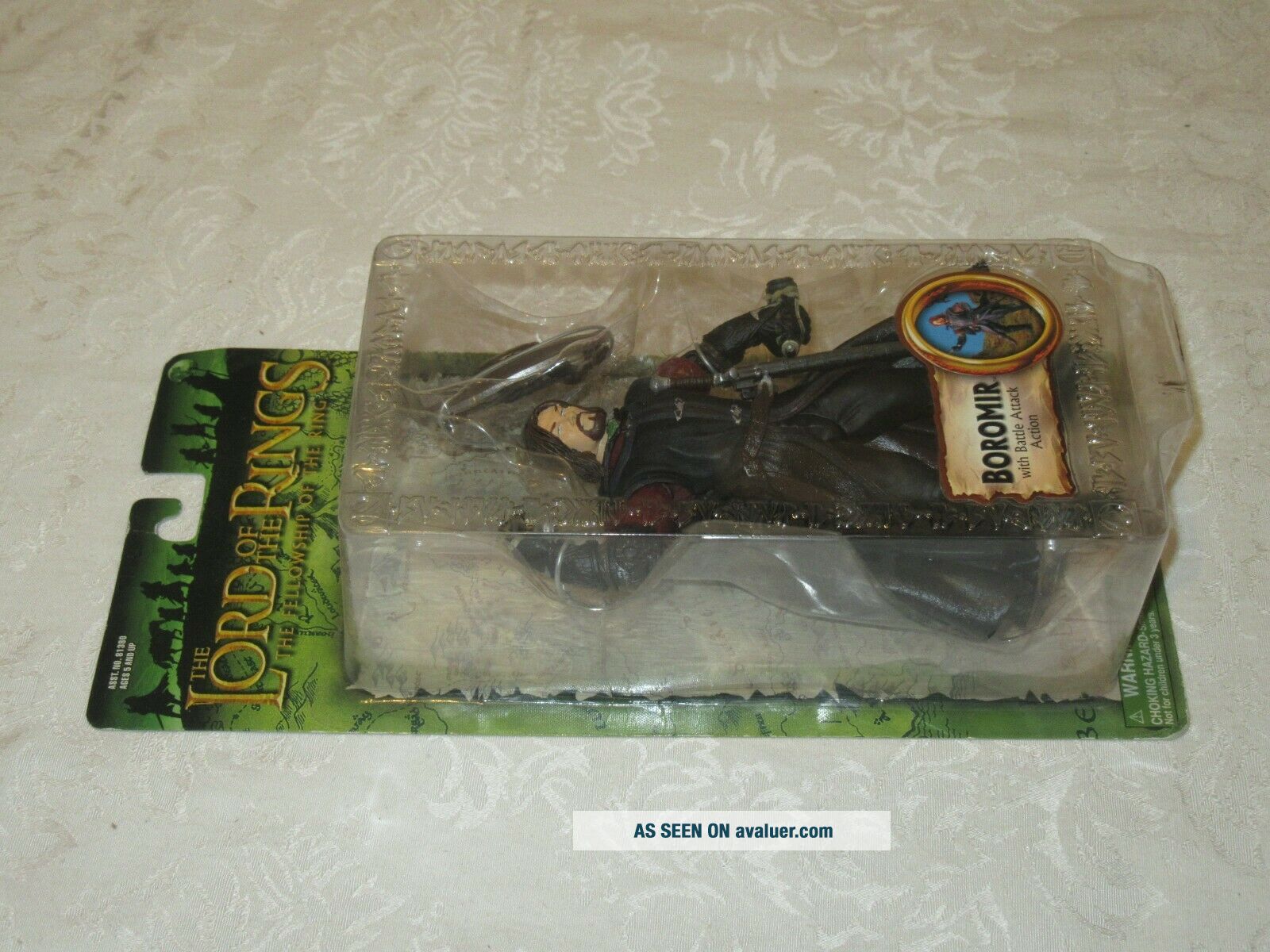 Toy Biz Lord Of The Rings Fellowship Ring LOTR Boromir Battle Attack ...