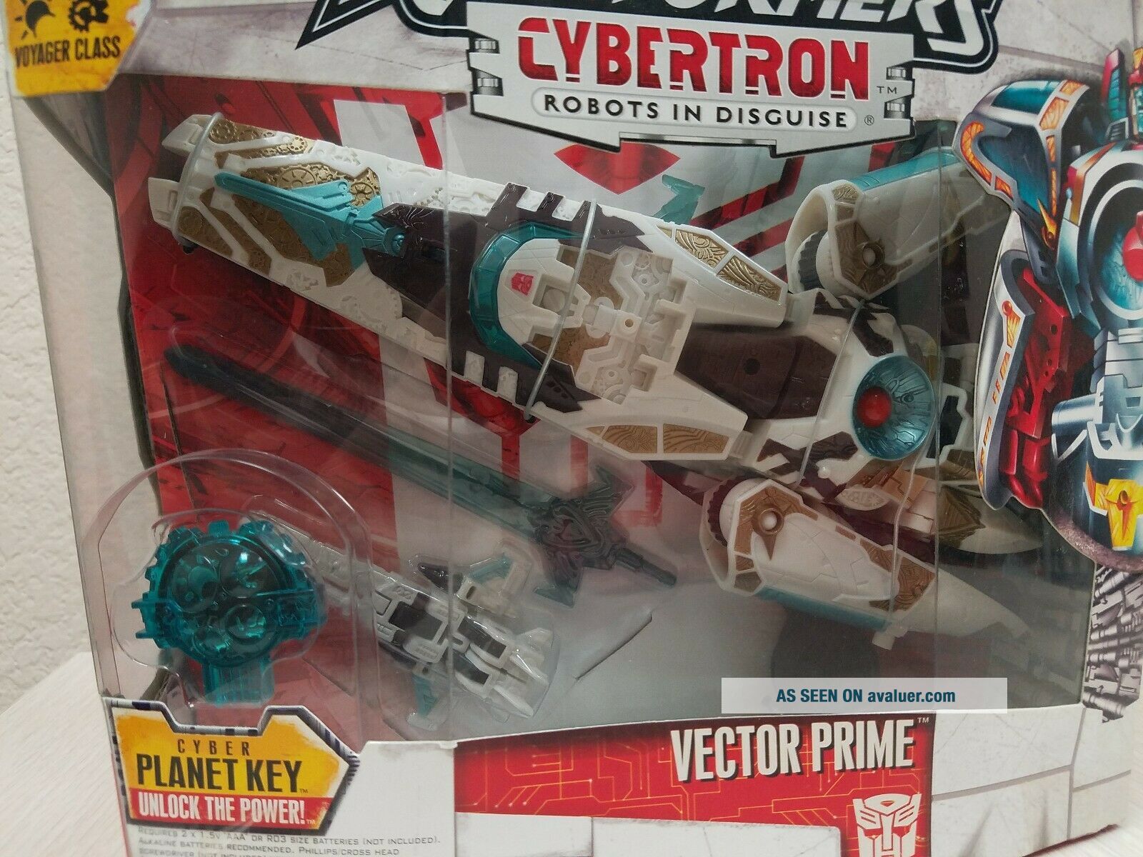 TRANSFORMERS CYBERTRON ROBOTS IN DISGUISE Vector Prime HASBRO Voyager ...