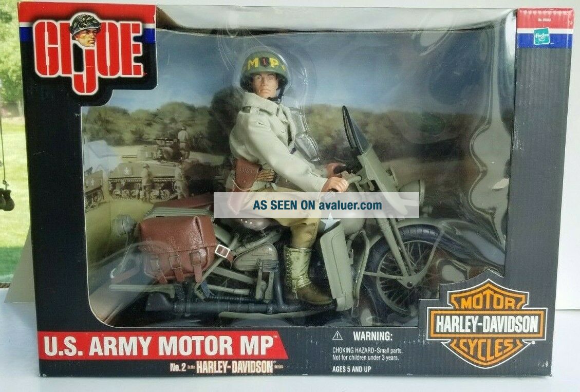 GI Joe U. S. Army Motor MP Harley Davidson Motor Cycles 12 " No. 2 In ...