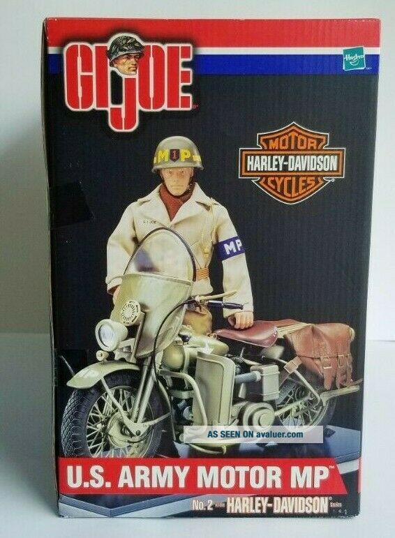 GI Joe U. S. Army Motor MP Harley Davidson Motor Cycles 12 " No. 2 In ...