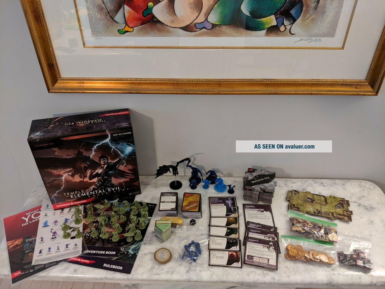 Temple Of Elemental Evil Dungeons And Dragons Board Game COMPLETE ...
