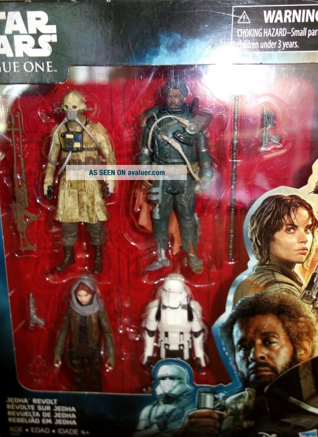 STAR WARS ROGUE ONE JEDHA REVOLT DISNEY HASHBRO ACTION FIGURES AGE 4 ...