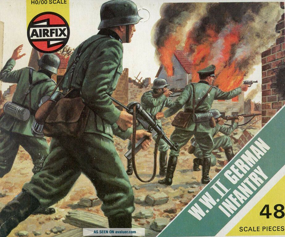 Airfix HO/OO WWII German Infantry Plastic Model Kit 01705Ux | #9097686