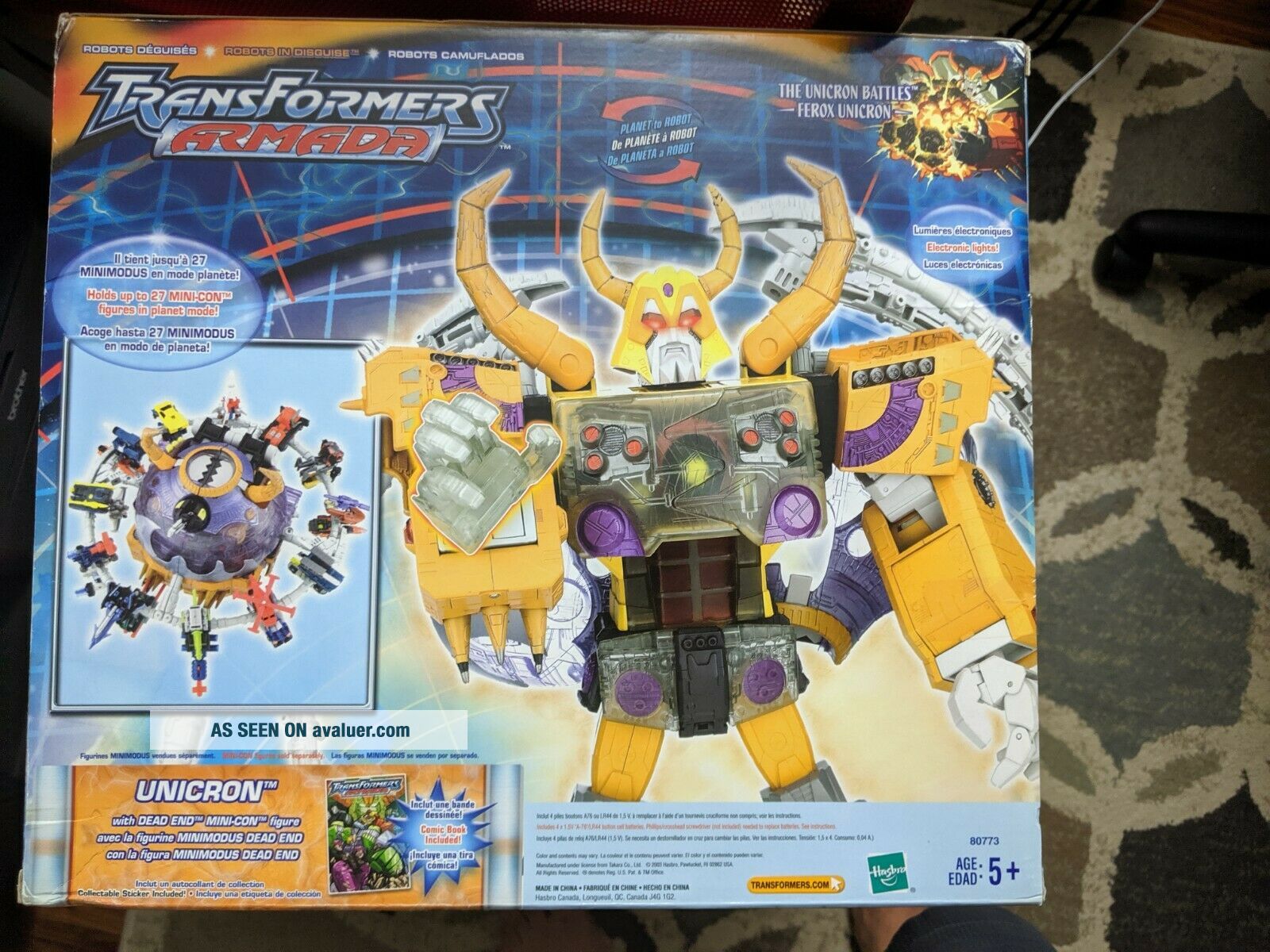 Hasbro Unicron W/ Dead End Mini Con Transformers Armada Action Figure ...