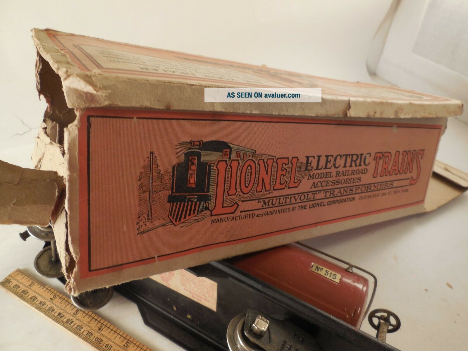 RARE 1930s LIONEL STANDARD GAUGE 515 TERRA COTTA OIL TANK CAR With A ...