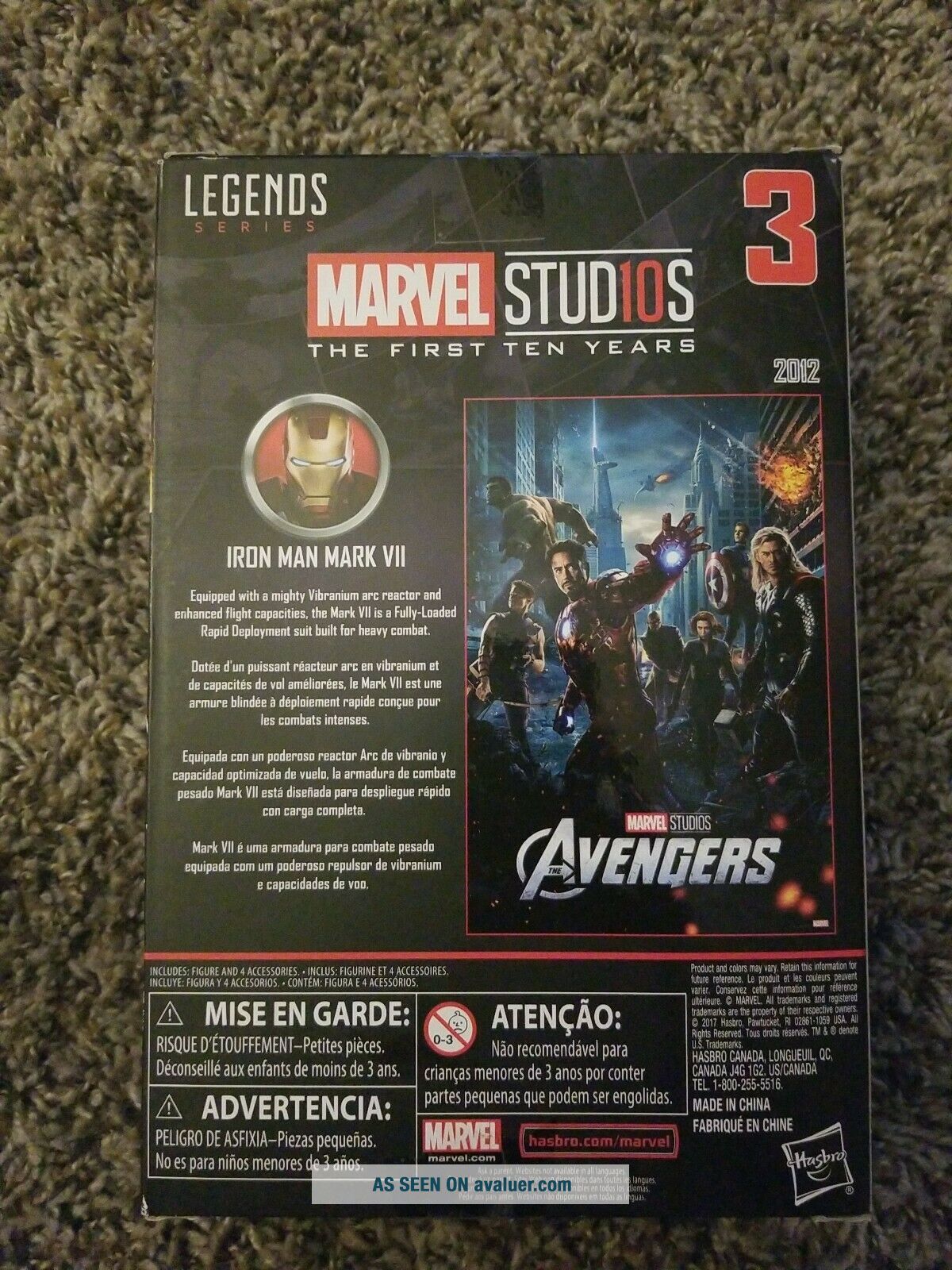 Marvel Legends Iron Man Mark VII (Marvel Studios The First Ten Years ...