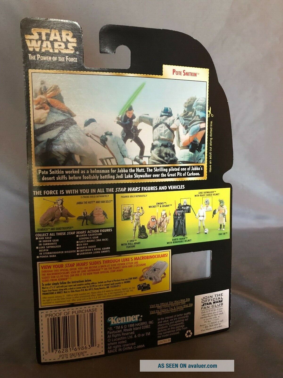 Star Wars Power Of The Force POTF2 Freeze Frame FF Pote Snitkin FAN ...