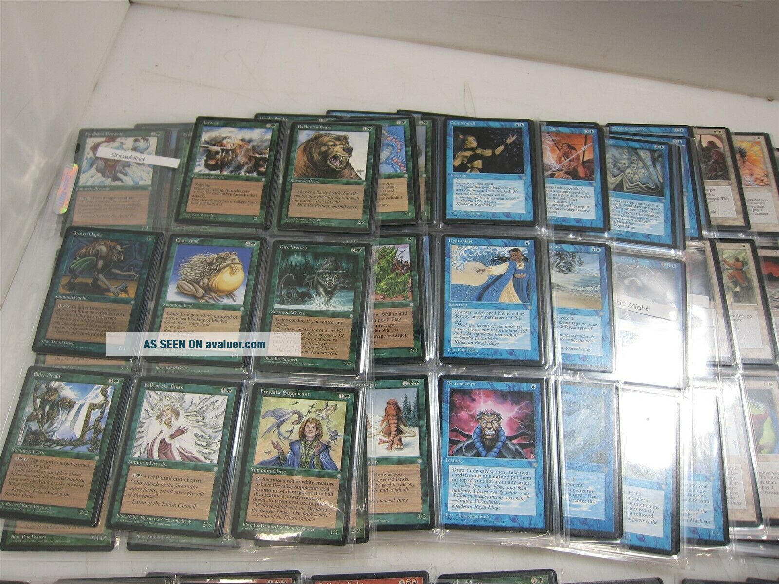 Magic The Gathering Ice Age Near Complete Set In Binder Sleeves | #9139072