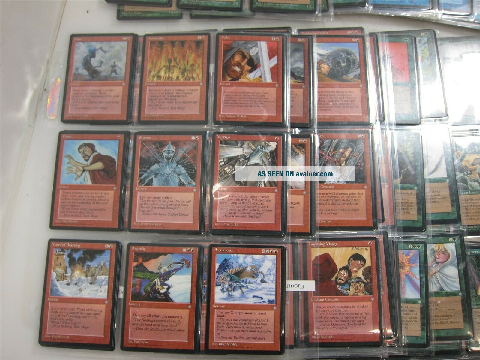 Magic The Gathering Ice Age Near Complete Set In Binder Sleeves | #9139072