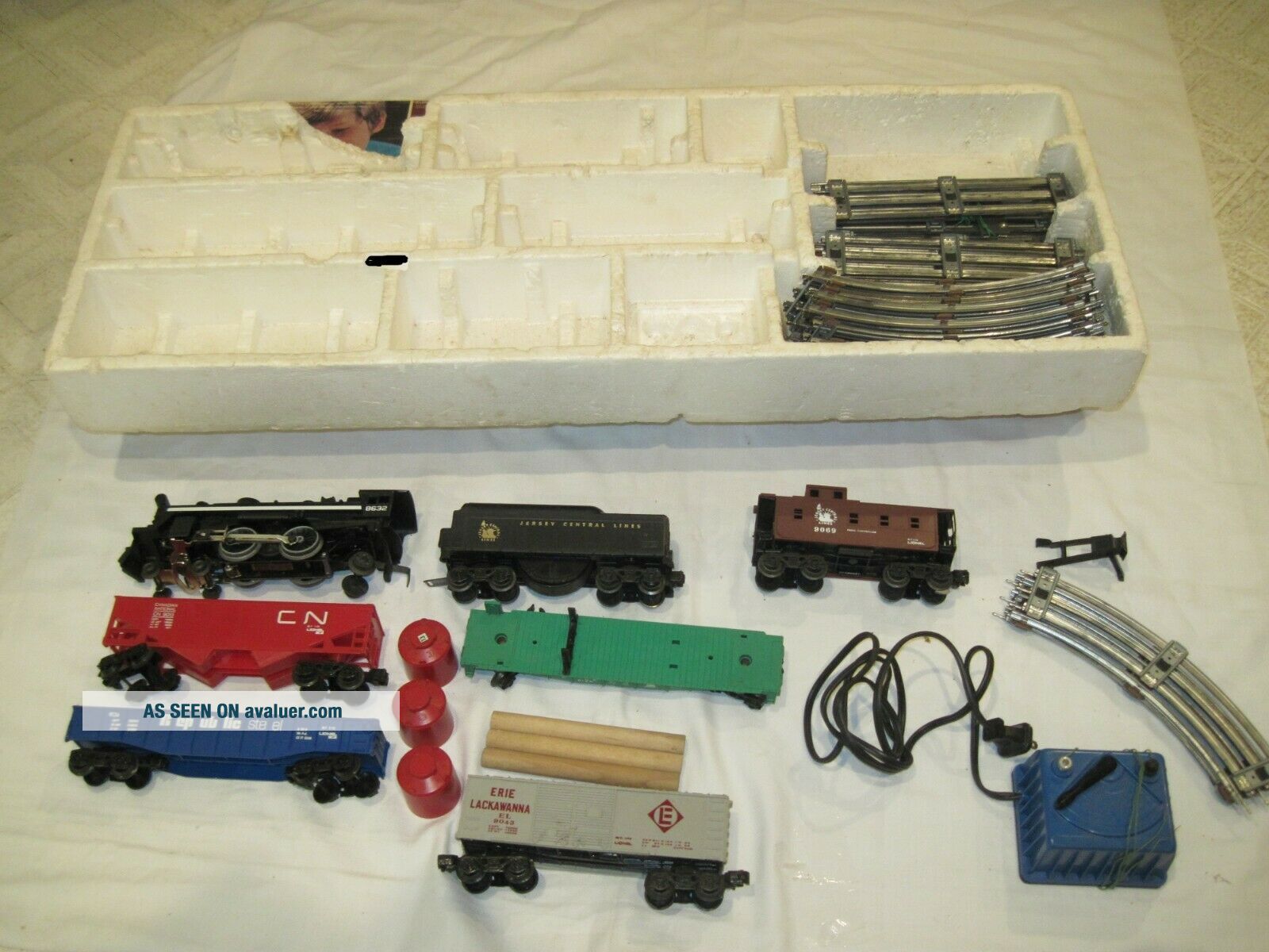 Lionel 027 Jersey Central Lines Steam Locomotive Model Train Set | #9146824