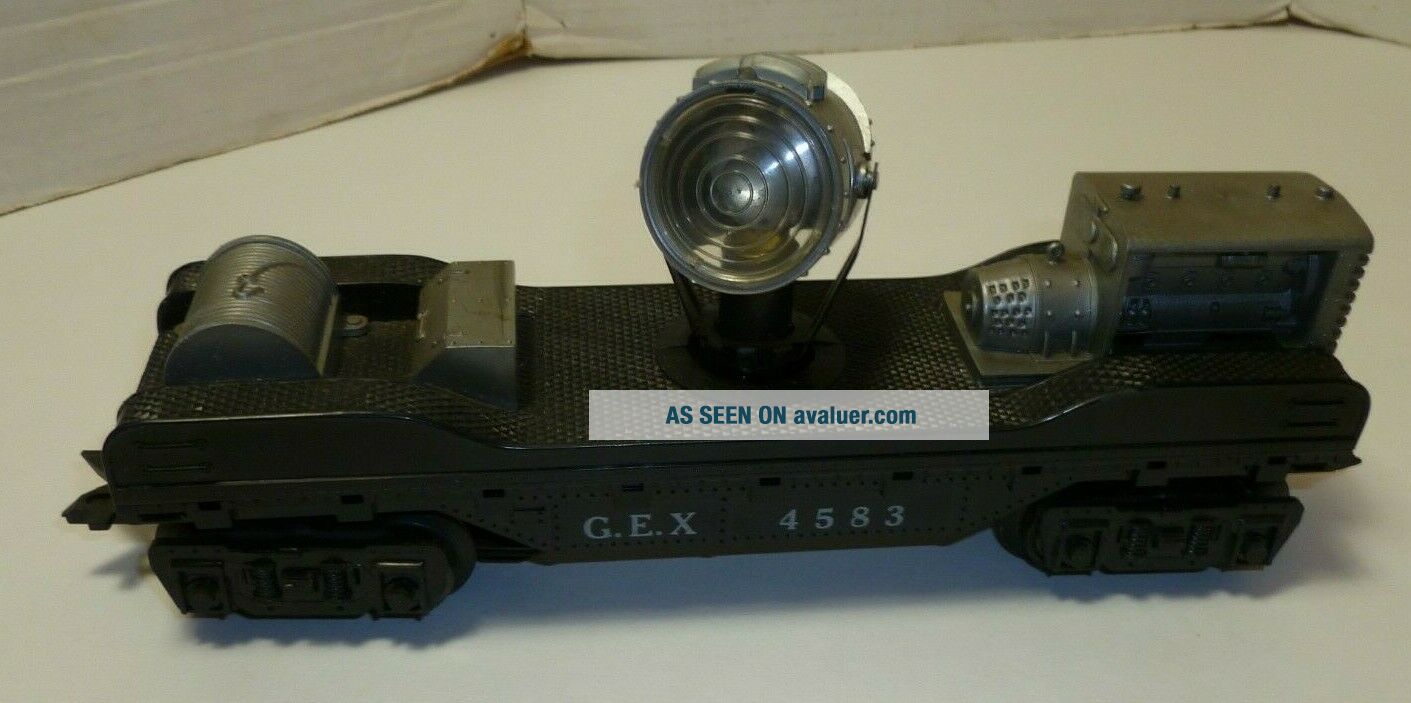Marx O Gauge GEX 4583 Flatcar With Revolving Seachlight And Other ...