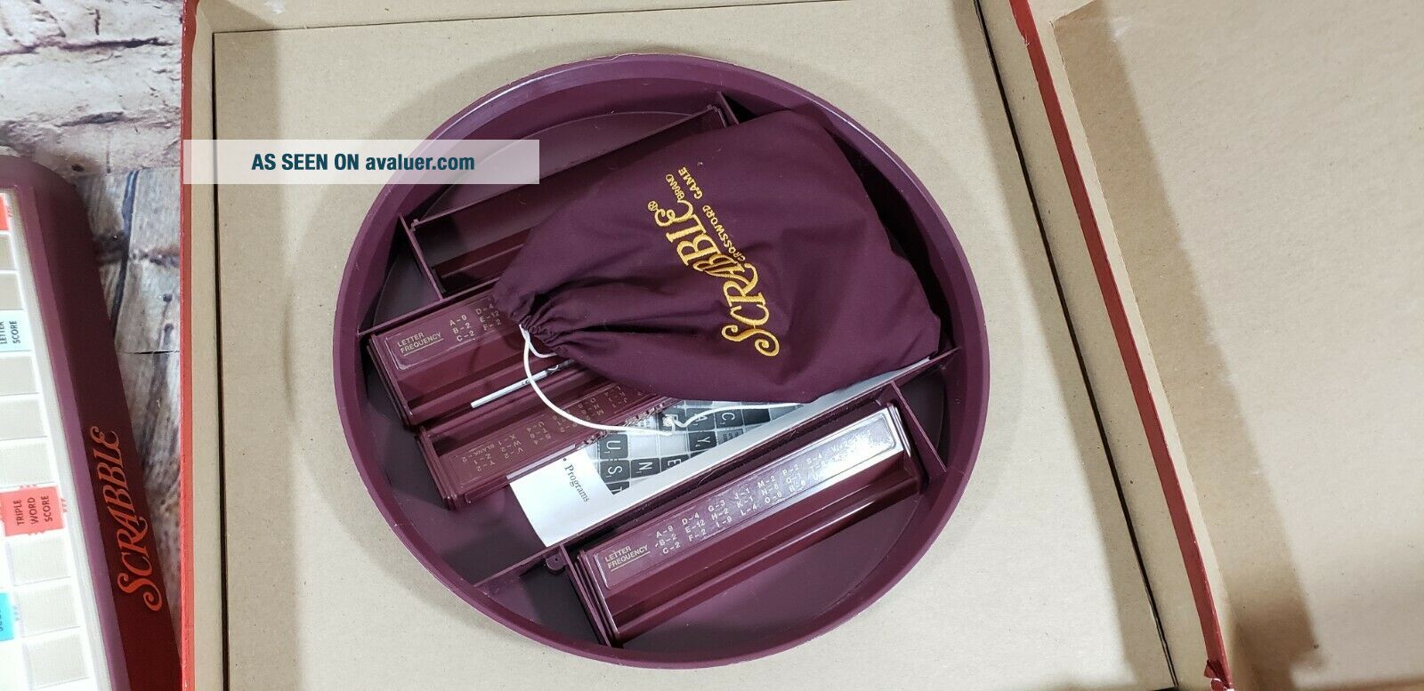 2001 Deluxe Edition SCRABBLE Turntable Crossword Game Board Game | #9152525
