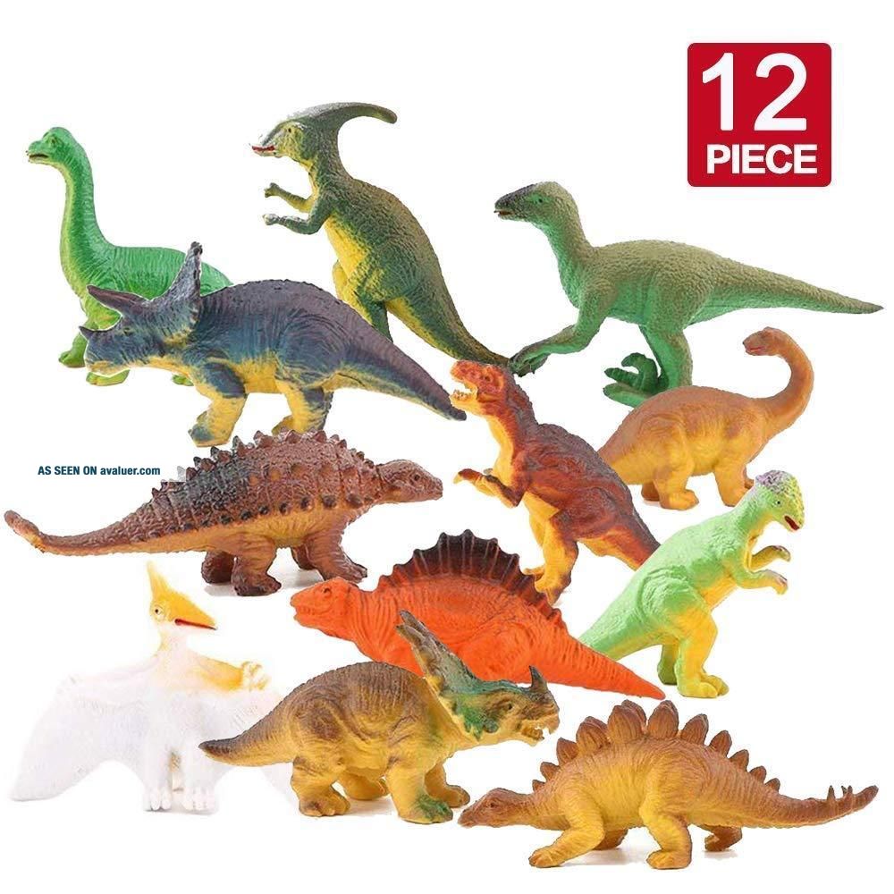 12 Pack Realistic Dinosaurs Figures Toys Assorted Dinosaur Figures 12 ...