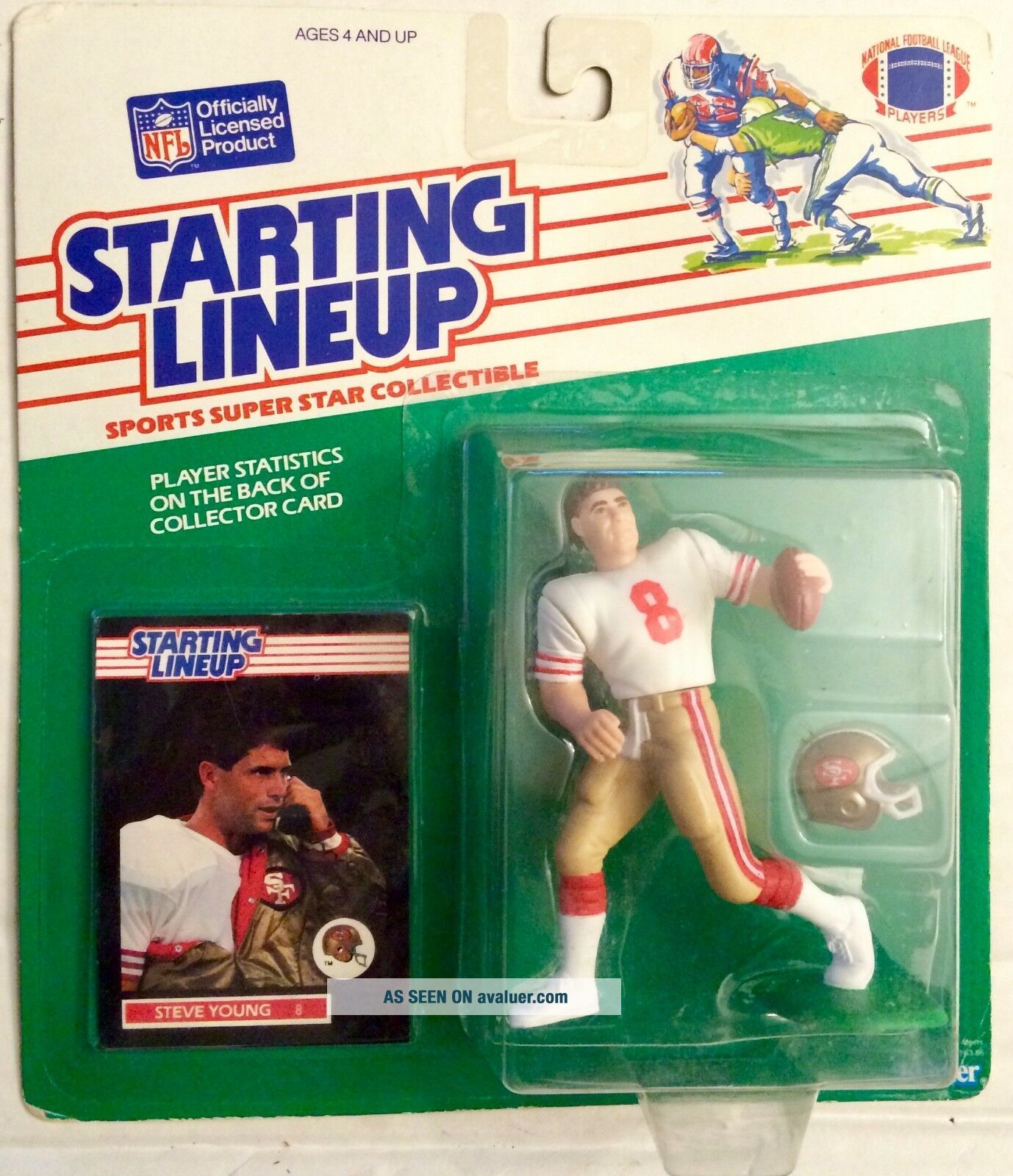 1989 NFL Starting Lineup STEVE YOUNG San Francisco 49ERS (RARE) Shipped ...