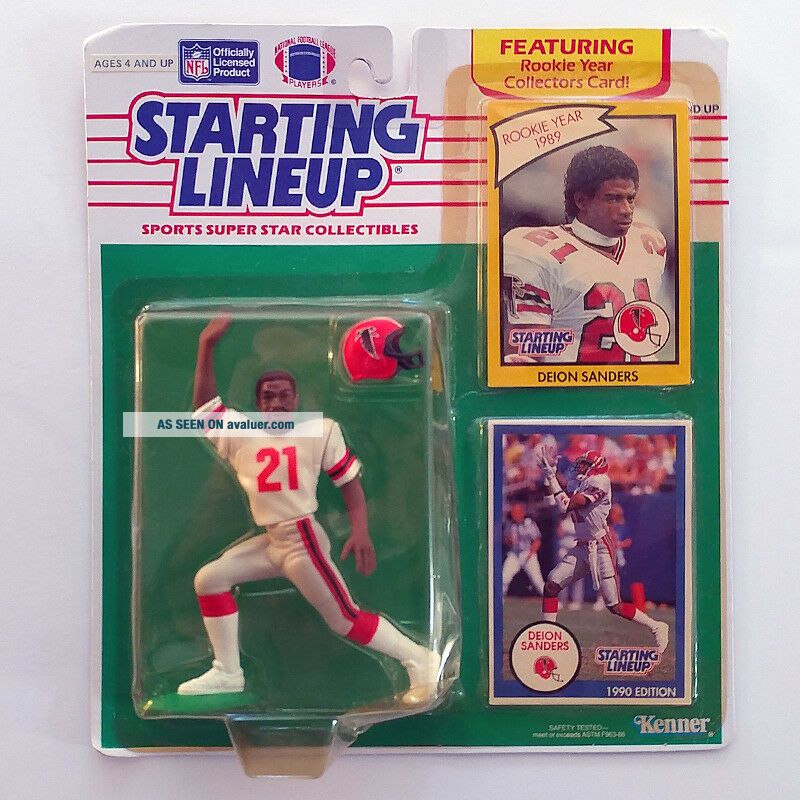 1990 Kenner Starting Lineup Deion Sanders Rookie Package | #9140851