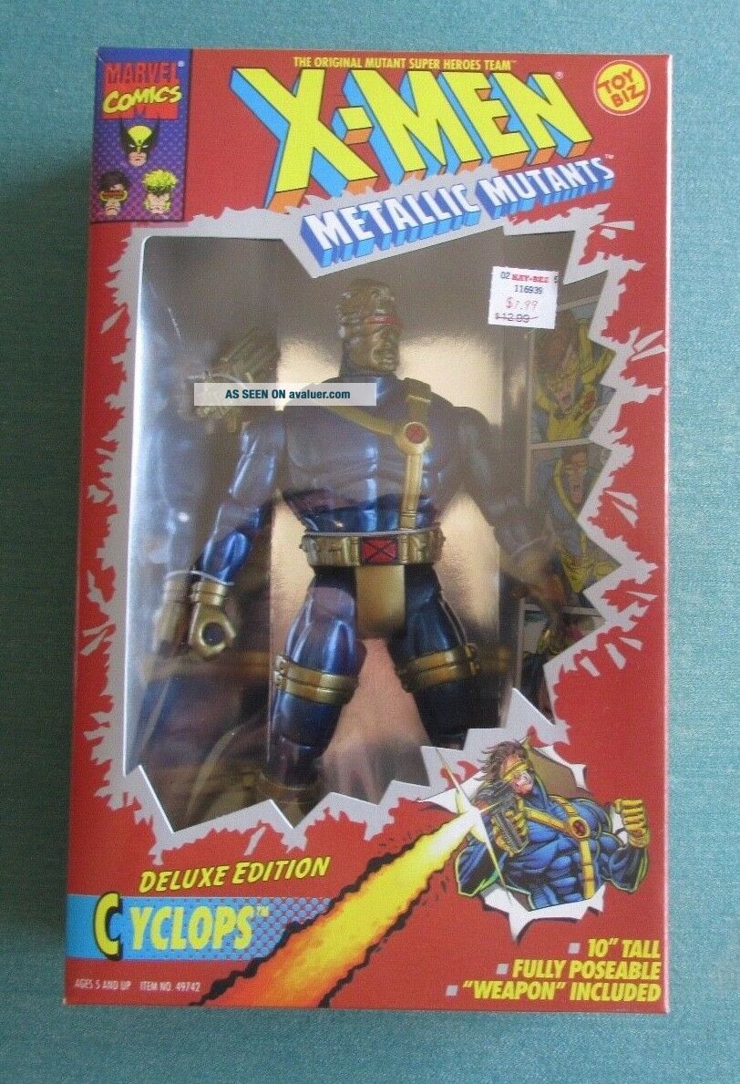 1994 TOY BIZ MARVEL COMICS X - MEN CYCLOPS DELUXE EDITION 10 " TALL ...