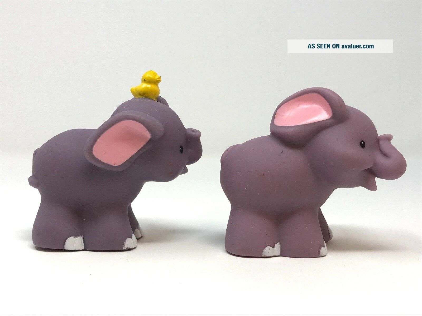 Fisher Price Little People Pair 2 BABY ELEPHANT Noah’s Ark Animal Zoo ...