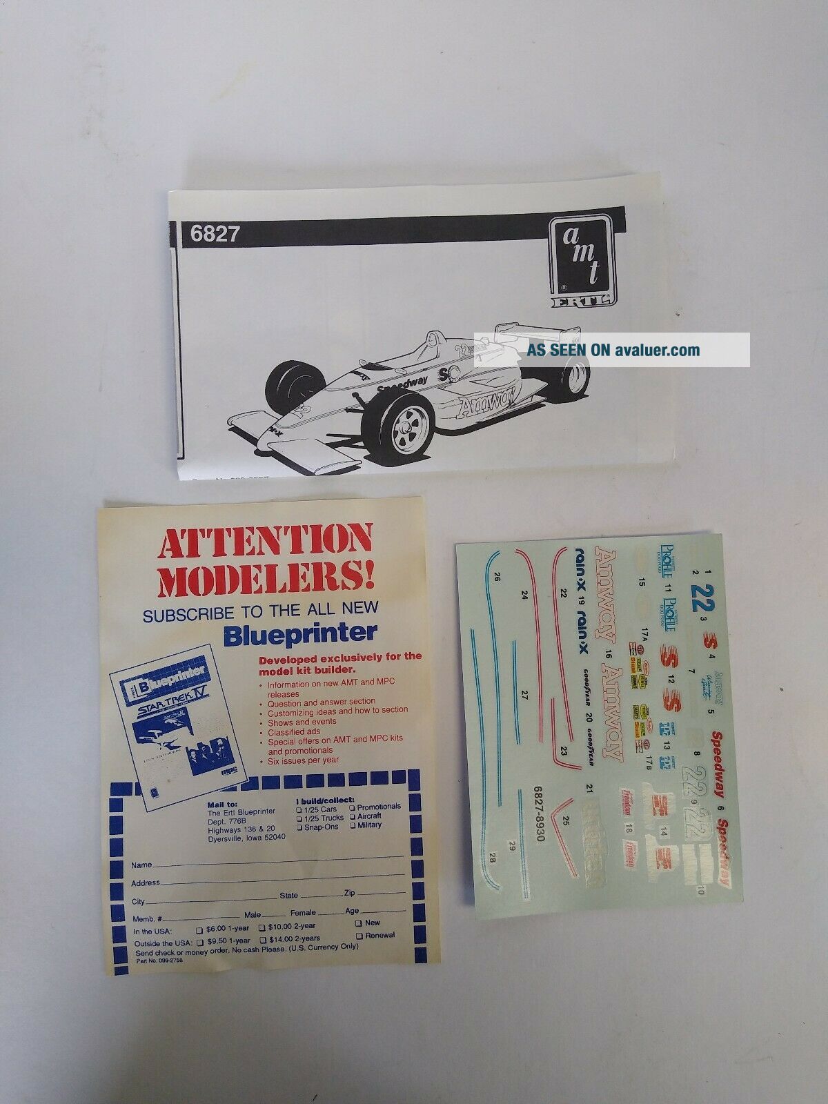AMT AMWAY SPEEDWAY LOLA COSWORTH INDY CAR 1/25 SCALE MODEL KIT | #9157177