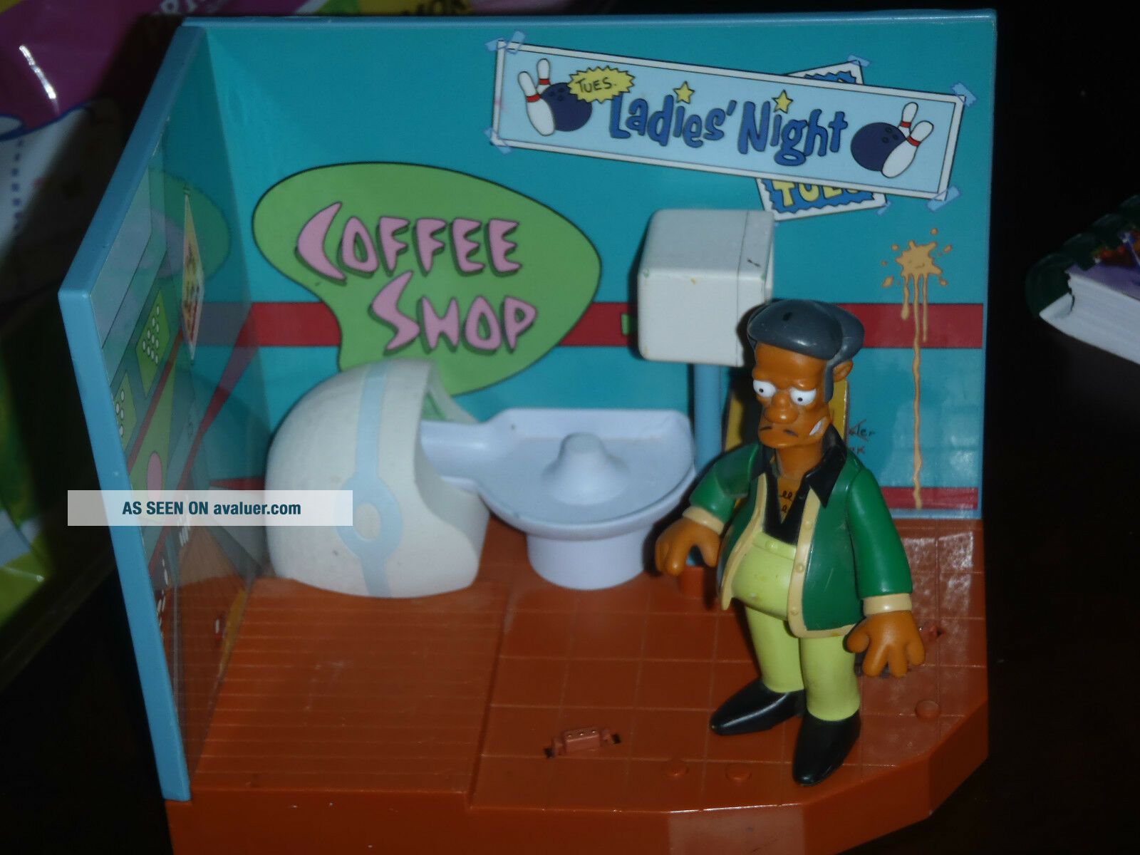Simpsons Playmates Environment Apu With Bowl - A - Rama 2001 | #9185143