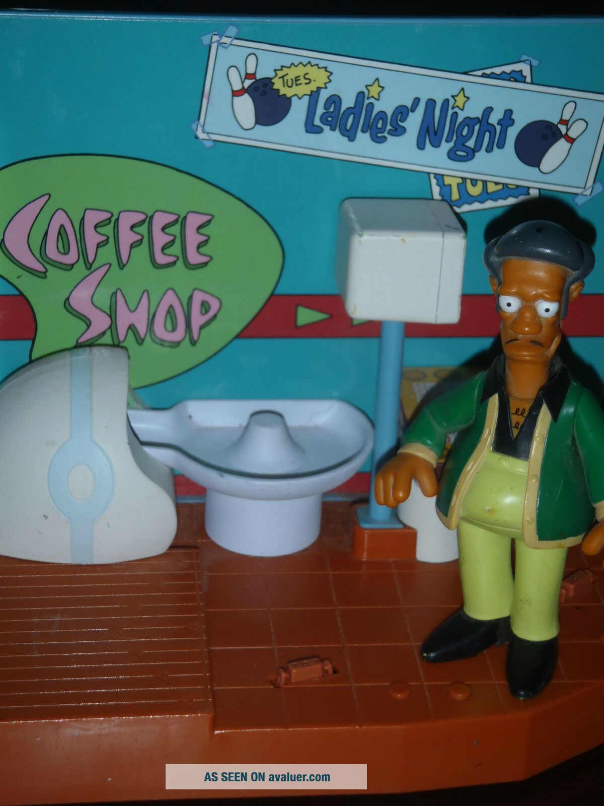Simpsons Playmates Environment Apu With Bowl - A - Rama 2001 | #9185143