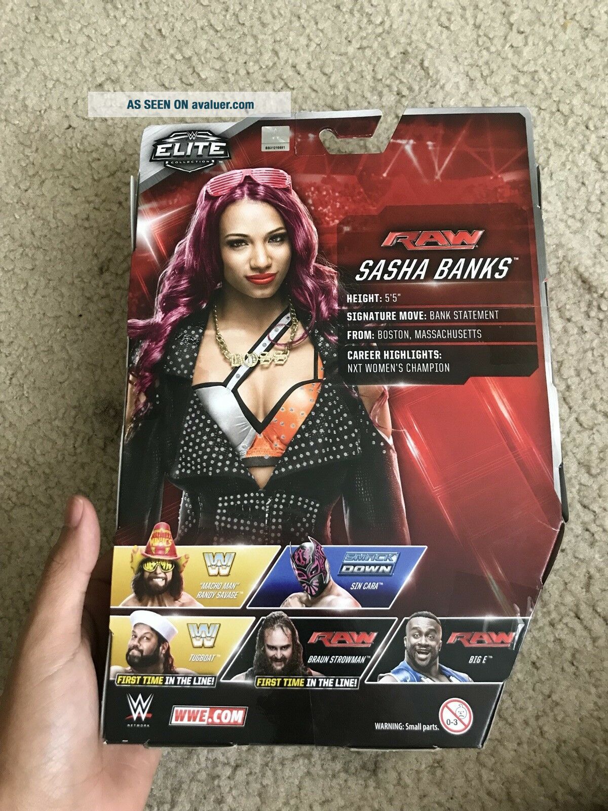 WWE Mattel Elite Series 44 Sasha Banks NXT DIVAS WOMENS CHAMPION RARE ...