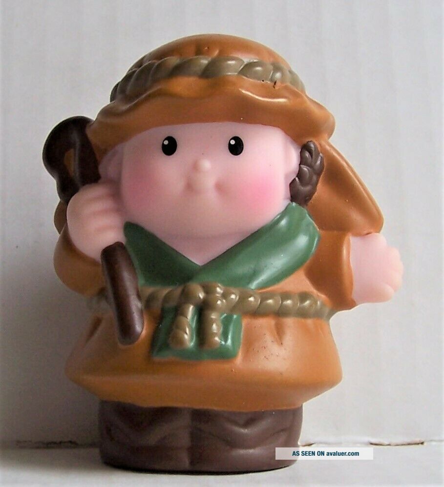 Fisher Price Little People Christmas Nativity Stable Joseph Shepherd ...