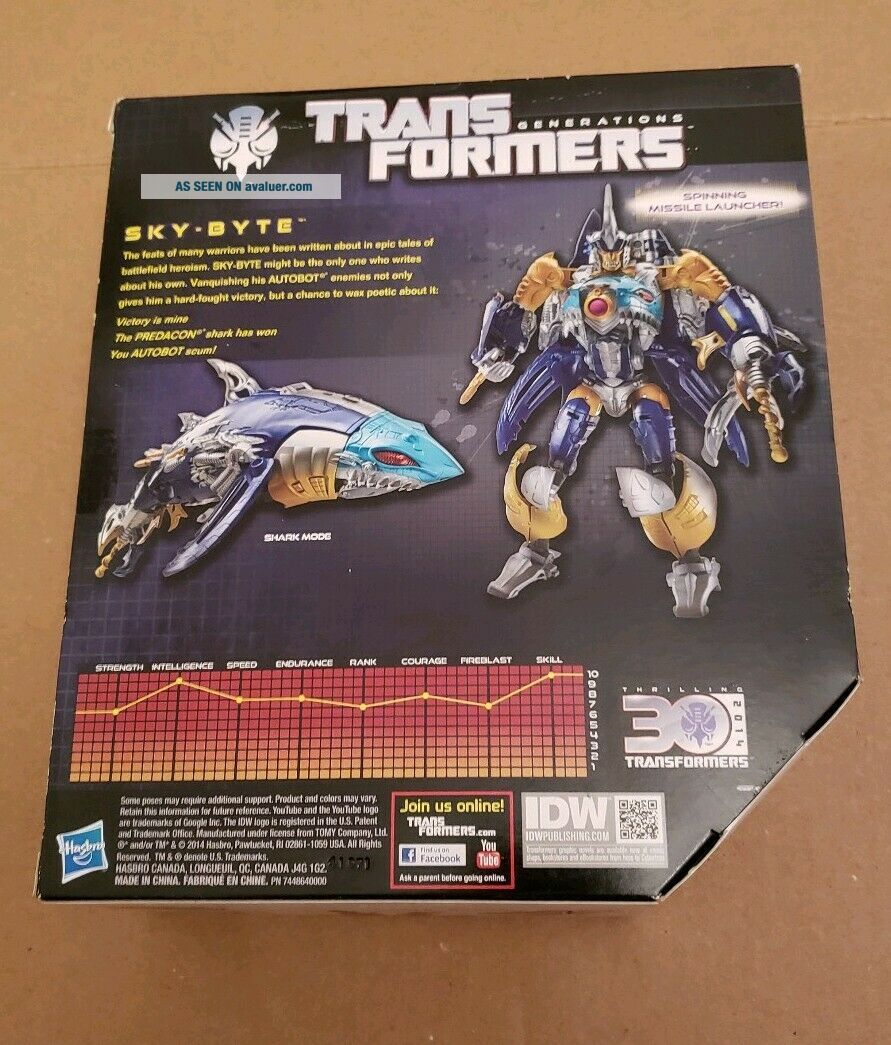 MISB SKY - BYTE Transformers IDW Generations 30th Voyager Predacon 2014 ...