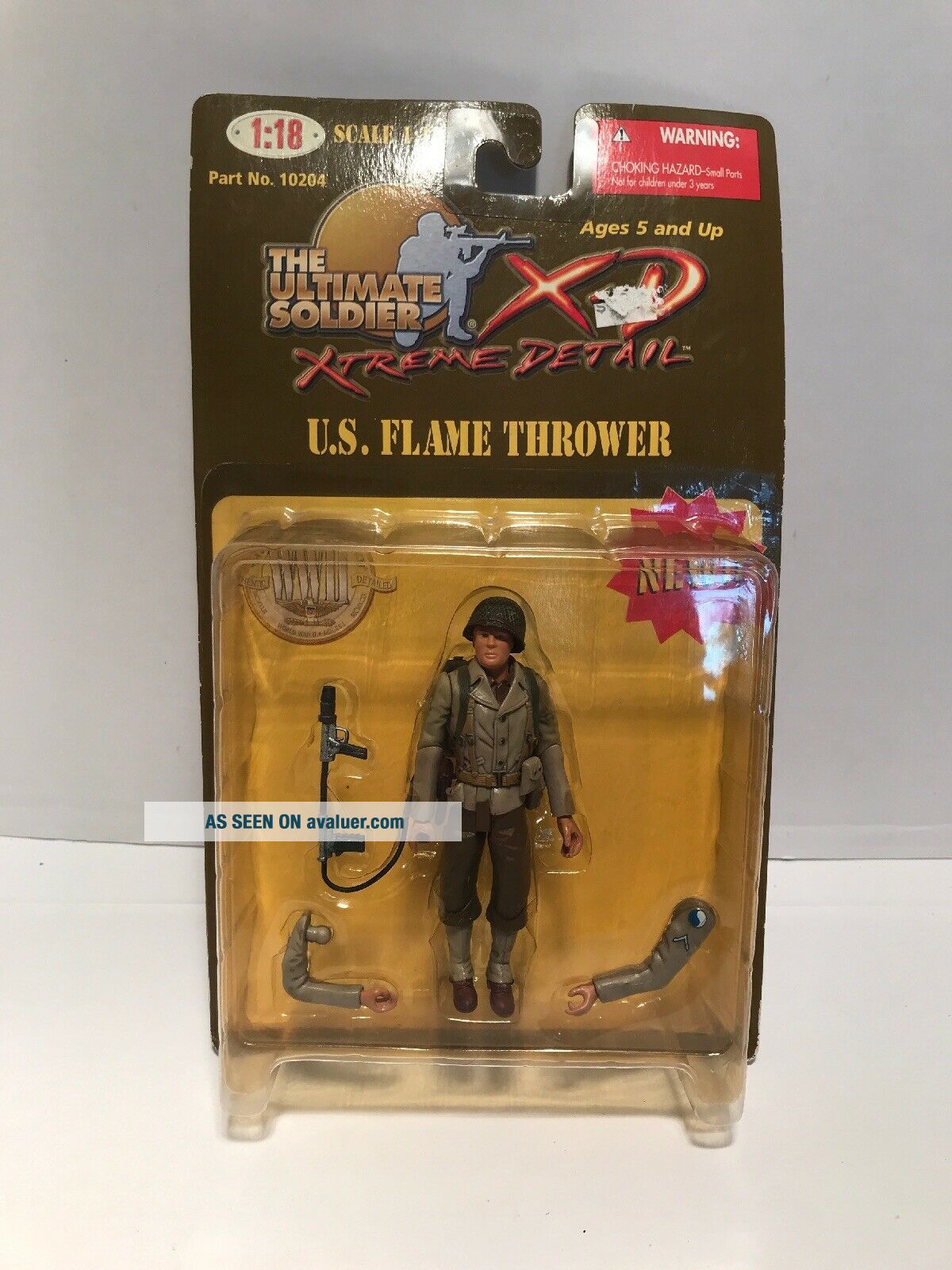 Ultimate Soldier 1:18 U. S. Flame Thrower WWII Action Figure | #9193055