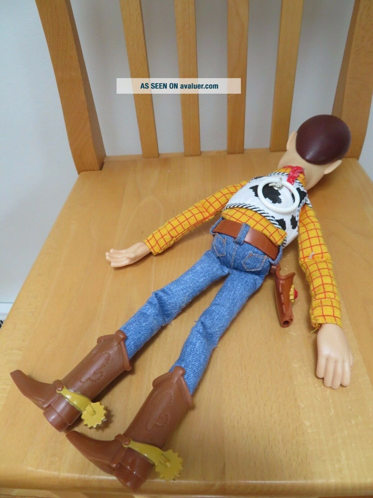 Disney Pixar Toy Story Sheriff Woody Doll W/ Pull String, No Hat | #9216689
