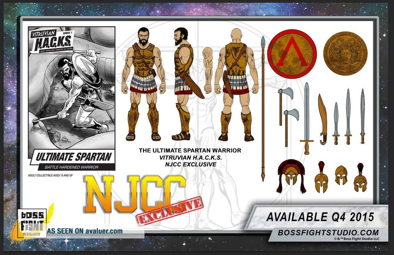 Boss Fight Studios BFS Vitruvian HACKS NJCC 2015 Ultimate Spartan ...